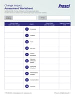 Change Impact Assessment Worksheet