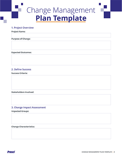 Change Management Plan Template